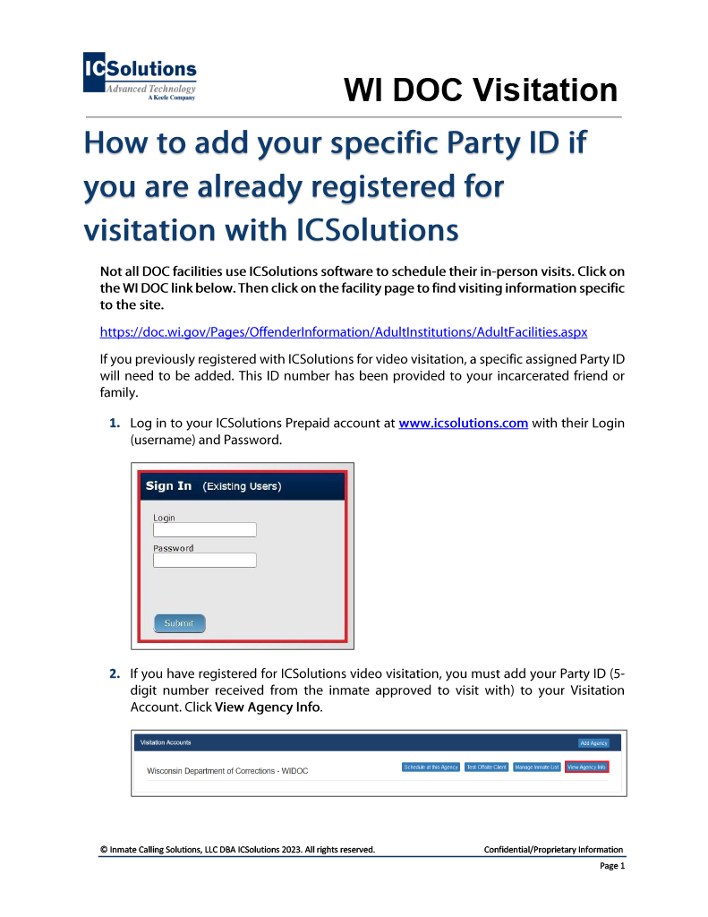 ICS Corrections, Inc. | Wisconsin Department of Corrections